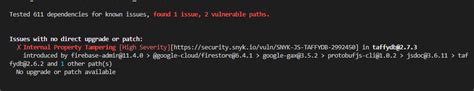 Security Issue With Snyk Test · Issue 178 · Typicaljoetaffydb · Github