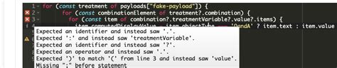 javascript editor doesn t support optional chaining · issue 1040