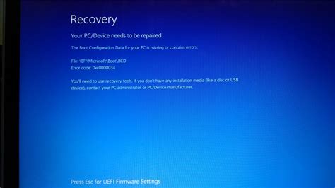 Boot Error Uefi Microsoft Community