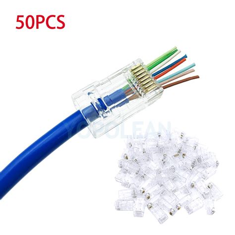 50pcs Lot Rj45 Cat 5e Cat 6 Network Modular Plug 8 Vicedeal