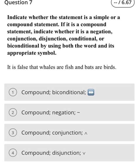 Solved Question 3 667 Indicate Whether The Statement