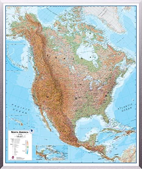 Amazon Gifts Delight Laminated 24x28 Poster Maps International