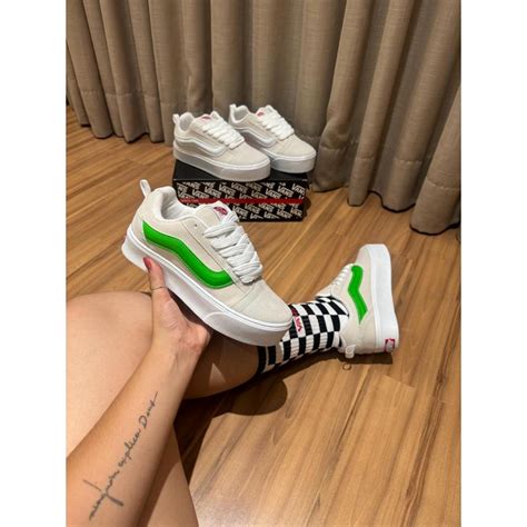 TÊnis Vans Knu Old Skool Feminino Casual Cano Medio LanÇamento 2024