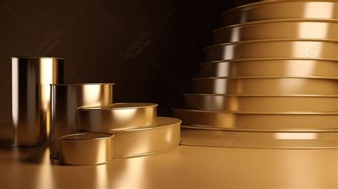 놀라운 3d 렌더링으로 고급스러운 금색 배경을 사용하여 제품 디스플레이를 향상하세요 제품 디스플레이 배경 금 배경 금색 배경 이미지 Hd 제품 디스플레이 금