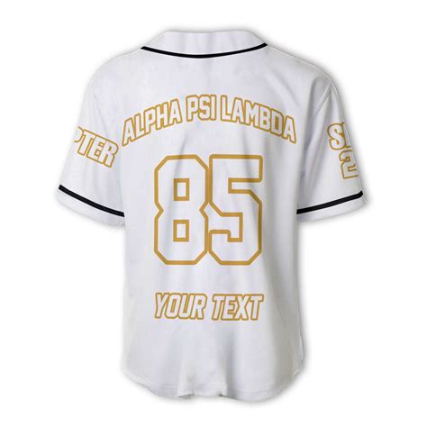 Personalized Alpha Psi Lambda Baseball Jersey Original White Style To
