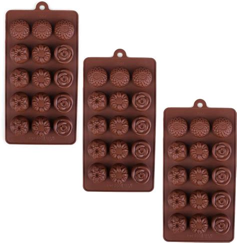 3 Pack X Sunflower And Rose Flower Ice Cube Chocolate Soap