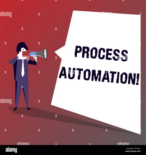Conceptual Hand Writing Showing Process Automation Concept Meaning The Use Of Digital