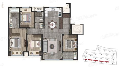 景瑞宸运天赋景瑞宸运天赋云赋136m² 户型户型图 常州景瑞宸运天赋4室2厅2卫136 0平方米户型图 吉屋网