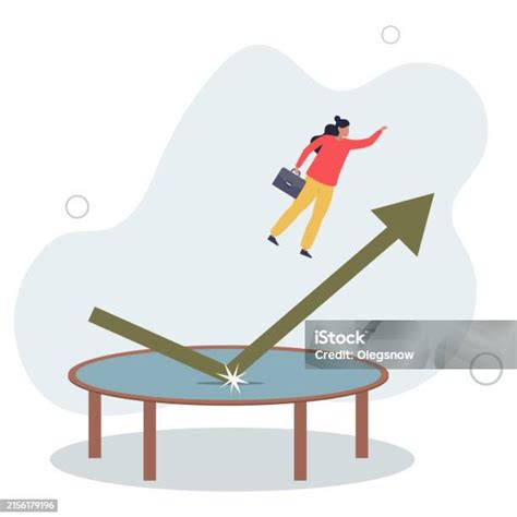 Stock Market Rebound Overcome Business Down Fall And Grow Up Profit Or