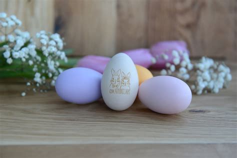 Дървено Великденско Яйце Зайче за момиче