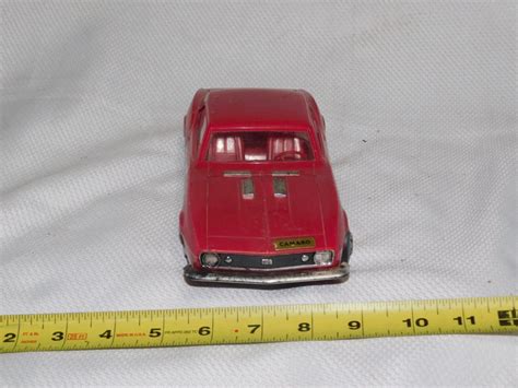 Vintage Processed Plastics Chevy Camaro Ss 396 Red Made In Usa 9” Long