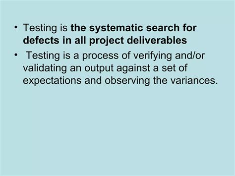 Manual Testing Concepts Course 1 Ppt