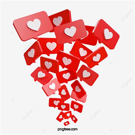 대화 요소와 같은 사랑 말풍선 일러스트 인스타그램 마음 사랑 엄지 손가락을 올리다 대화 Png 일러스트 및 Psd 이미지 무료 다운로드 Pngtree