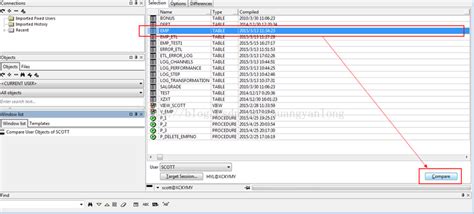 用plsql Developer工具实现相同表名表结构的比对plsql比较表结构黄炎龙的博客 Csdn博客