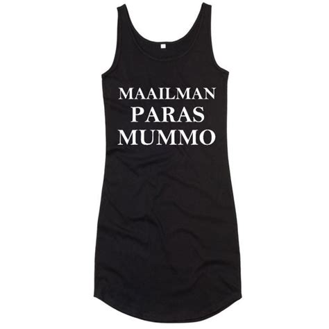 YÖpaita Musta Maailman Paras Mummo 1771