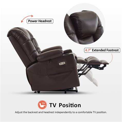 Power Lift Recliner Chair For Elderly Dual Motor Massage And Heat F