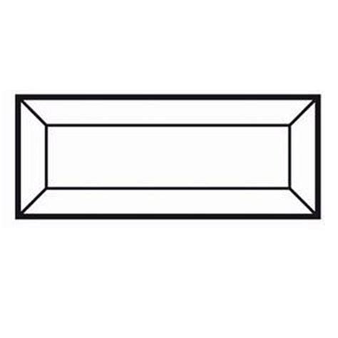 Bevel Rectangle 127x51mm