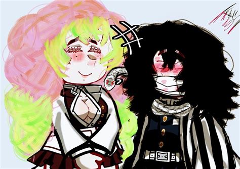 Mitsuri And Obanai Slayer Demon Anime