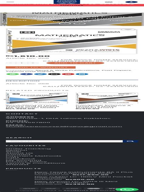 Mathematics O Level Paper 2 Topical Past Paper Pdf