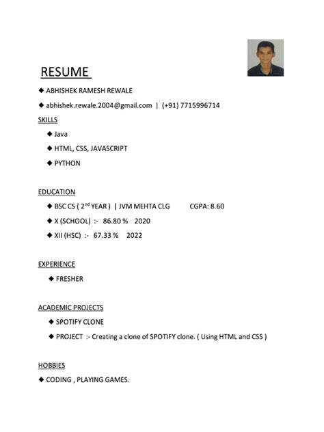 Abhishek Resume | PDF