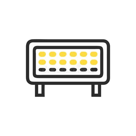 Compact Led Backlight Panel For Easy Installation Stock Illustration Illustration Of