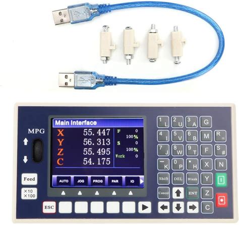 4 Axis CNC Controller TC5540H USB G Code And M Code Spindle Control Panel MPG Stand Alone Lathe