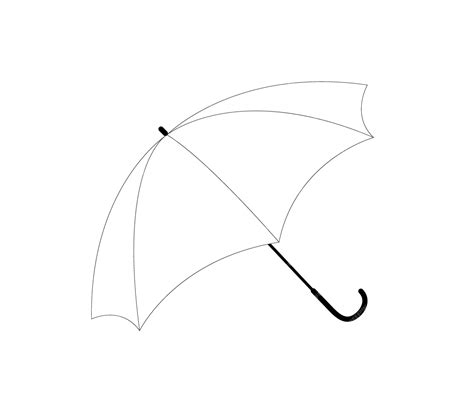 Premium Vector Umbrella Outline Image Isolated Vector Object