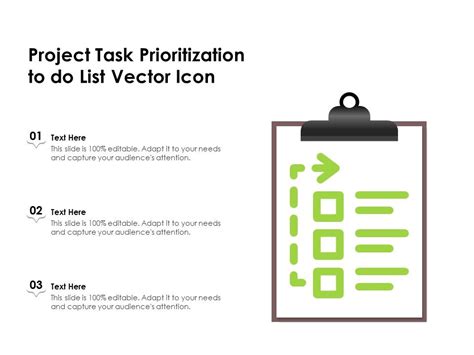 Project Task Prioritization To Do List Vector Icon Ppt Powerpoint Presentat