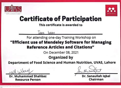 Iqra Ikram Khan On Linkedin Attended The Training Workshop On Efficient Use Of Mendeley