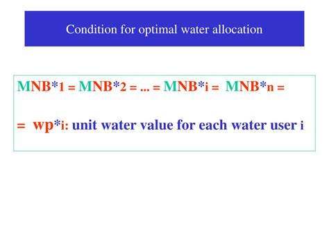 Ppt Hydro Economic Models Coupling Of Two Different Domains In Water