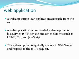 Introduction Of Servlet PPTX Web Development Internet