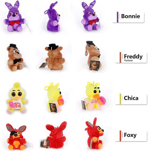 Fnaf Plushies Five Nights At Freddys Plushies 4 Pcsfoxy Freddy Fazbear