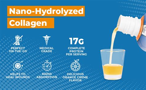 Prot Gold Liquid Collagen Protein Shot 17g Protein Nano