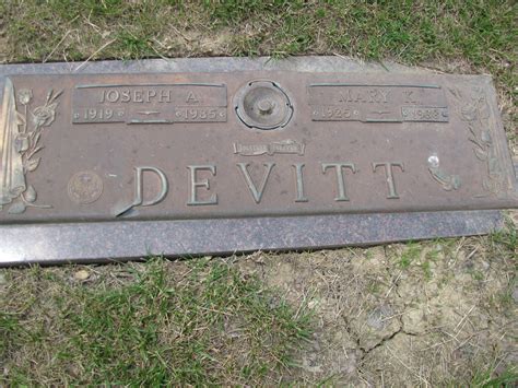 Mary Katherine Combes Devitt 1925 1988 Find A Grave Memorial