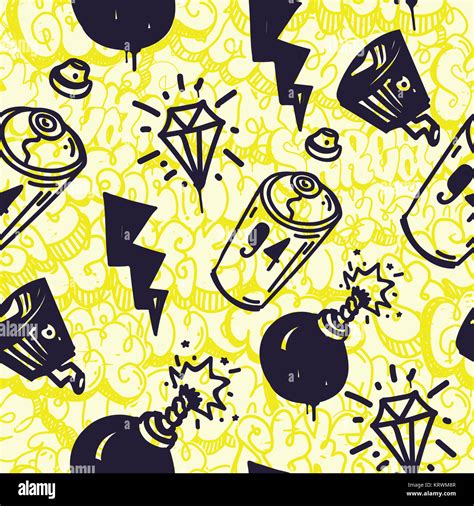 Graffiti Seamless Pattern Stock Photo Alamy