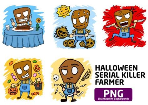 Halloween Serial Killer Farmer Bundle Graphic By Arief Sapta Adjie