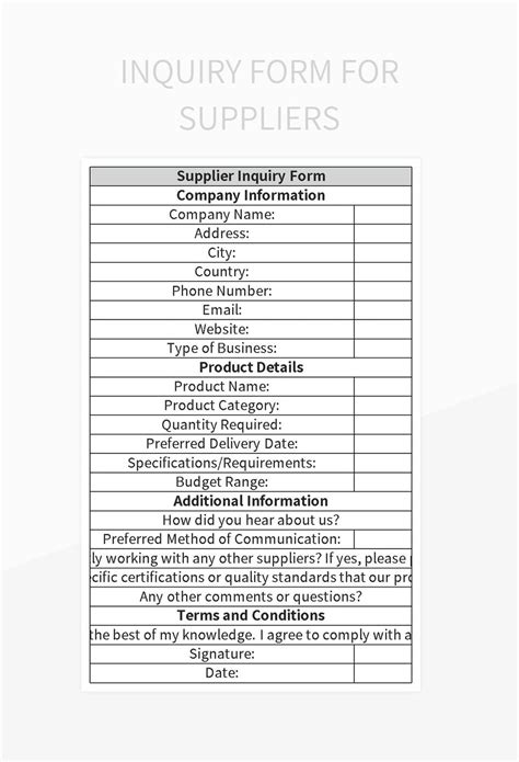 Free Supplier Rating Templates For Google Sheets And Microsoft Excel Slidesdocs