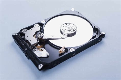 Open External Hard Disk Drive Stock Photo