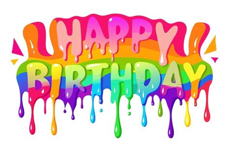 생일 축하 타이포그래피 배너 배경 디자인 프리미엄 Ai 생성 벡터