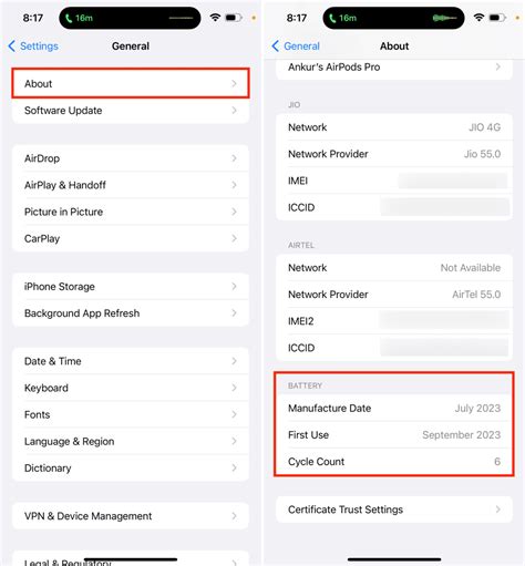 How To See Your Iphone Batterys Cycle Count