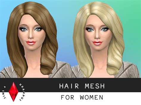 The Sims 4 Stand Alone Hair Mesh Edit For Women It Comes In 10 New