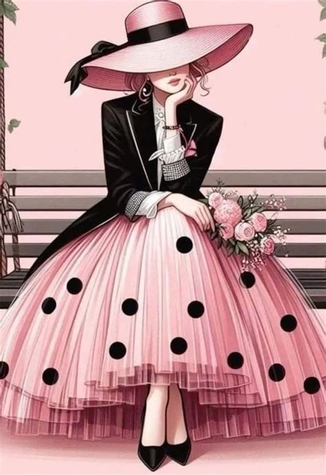 Pin By Nina Schaaf On Pink Black In Art Dress Fashion Artwork Fashion Illustration