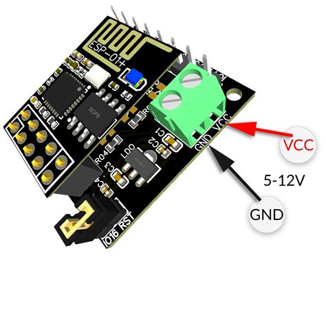 ei ot esp 01 esp8266 entwicklerplatine anschliessen ei ot de
