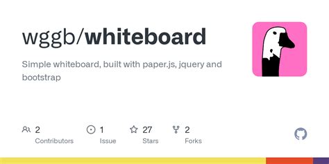 github wggb whiteboard simple whiteboard built with paper js jquery and bootstrap