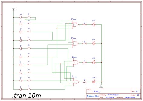 Rangkaian 10 To 4 Encoder Easyeda Open Source Hardware Lab