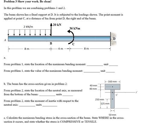 Solved Problem Show Your Work Be Clean In This Problem Chegg