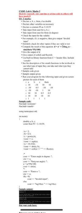 Solved CS105 Lab 6 Marks 1 Heiv Insth 1 0 2 Murks Chegg