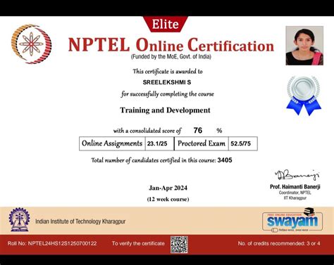 Sreelekshmi S On Linkedin Nptel Skillenhancement Continuouslearning Growthmindset