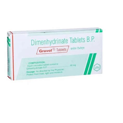 Dimenhydrinate Tablets 50 Mg At ₹ 250 Stripe Gravol Tablet In Nagpur
