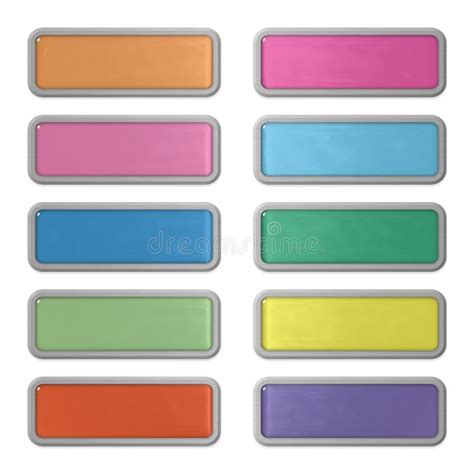 Glass Web Buttons Stock Vector Illustration Of Colors 13118550
